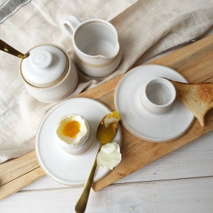Personalized Ceramic Egg Cup, Pottery Egg Holder, Modern Egg Cup ...