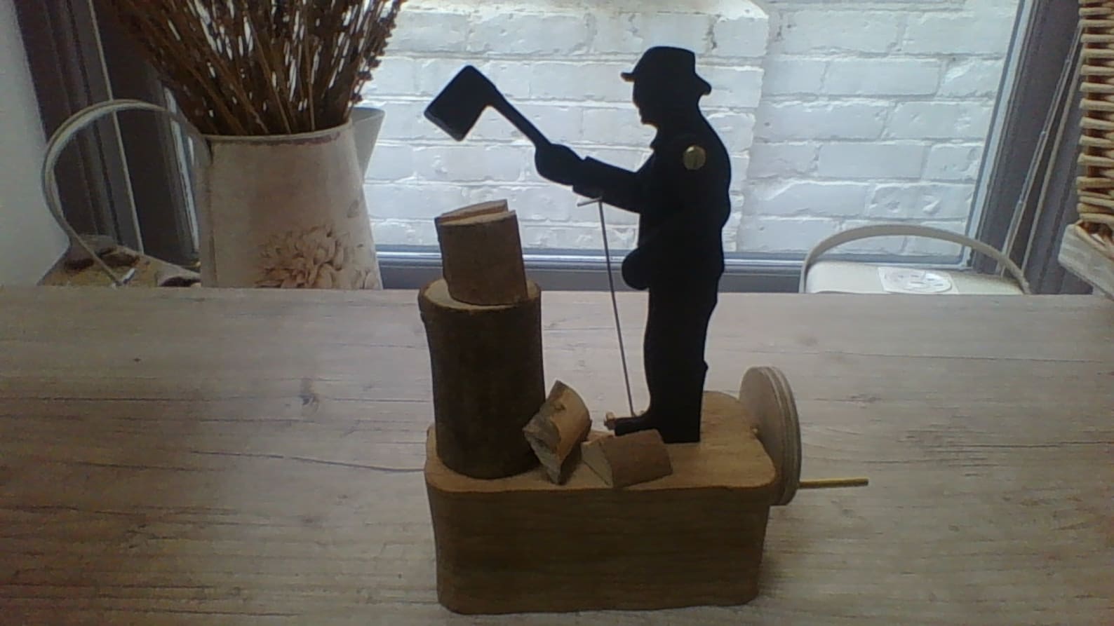 Woodcutter Automaton - Etsy