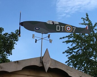 Spitfire Windvane Whirligig | Etsy UK