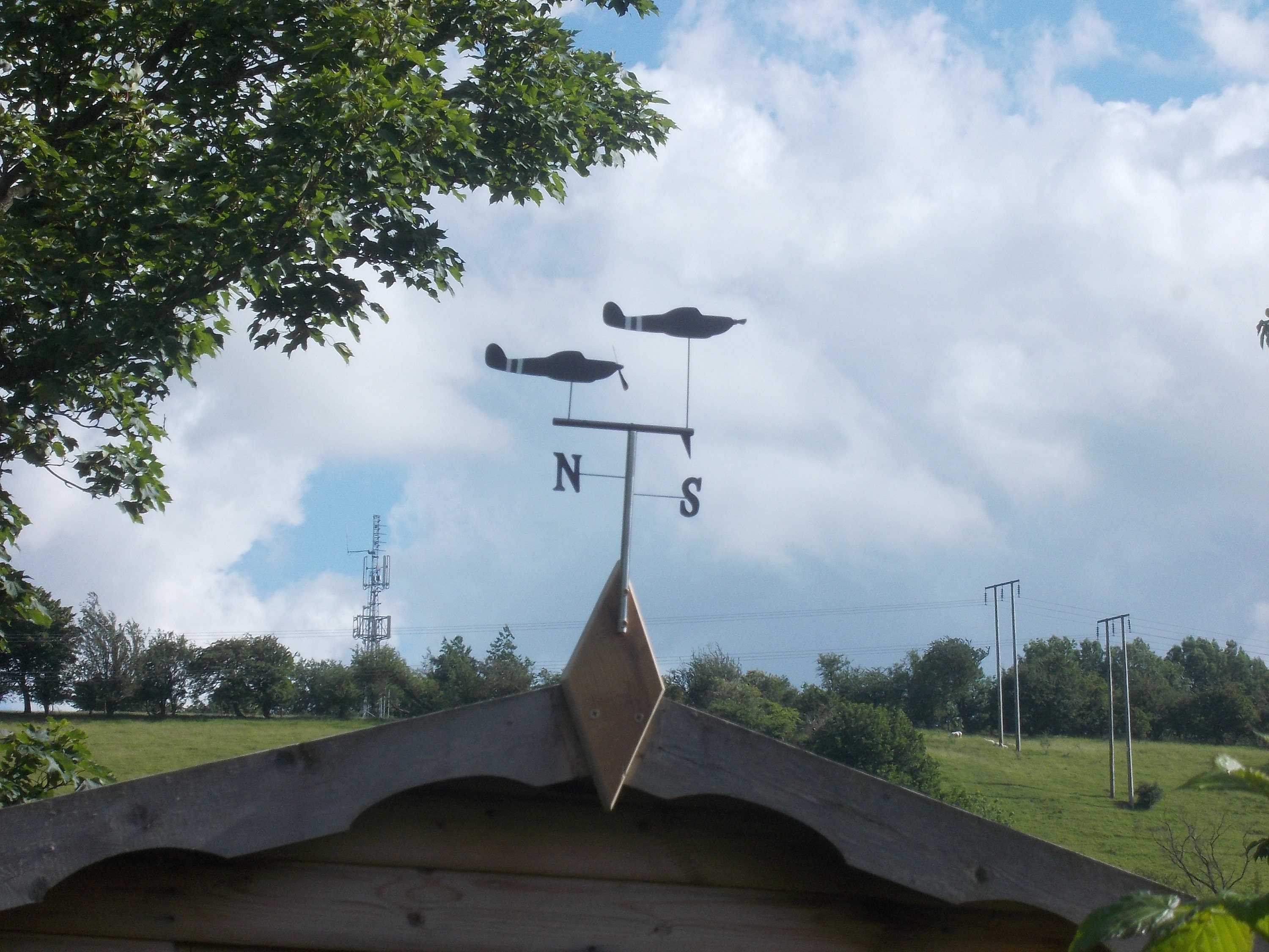Spitfire Windvane Weathervane Whirligig - Etsy UK