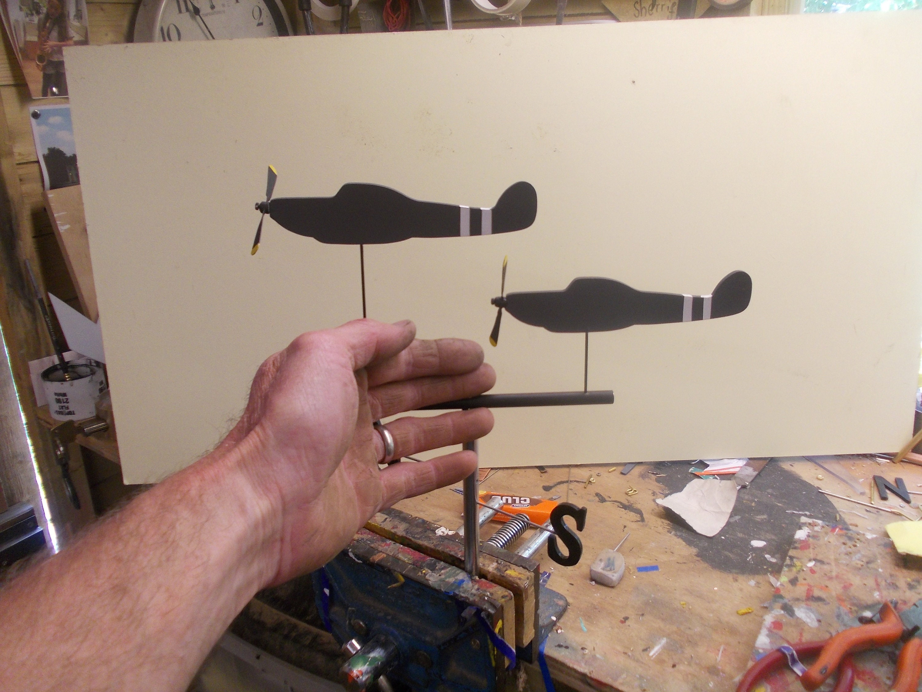 Spitfire Windvane Weathervane Whirligig - Etsy UK