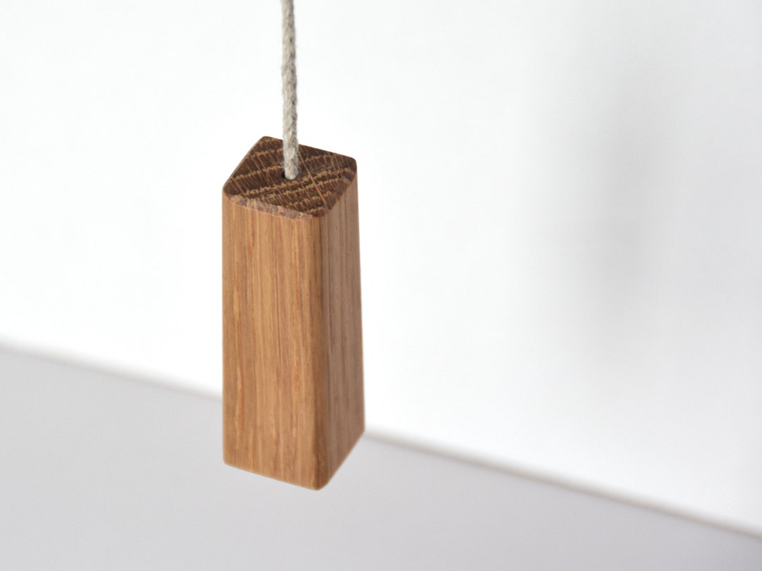 Wooden Light Pull Rounded Made From Solid Oak With Organic - Etsy