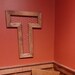 Large Chicken Wire Wood Letters, 3D Rustic, Chunky Wood Initials ...