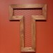 Large Chicken Wire Wood Letters, 3D Rustic, Chunky Wood Initials ...