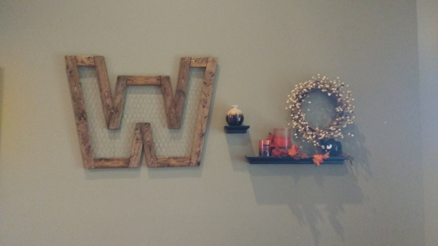 Large Chicken Wire Wood Letters 3D Rustic Chunky Wood | Etsy