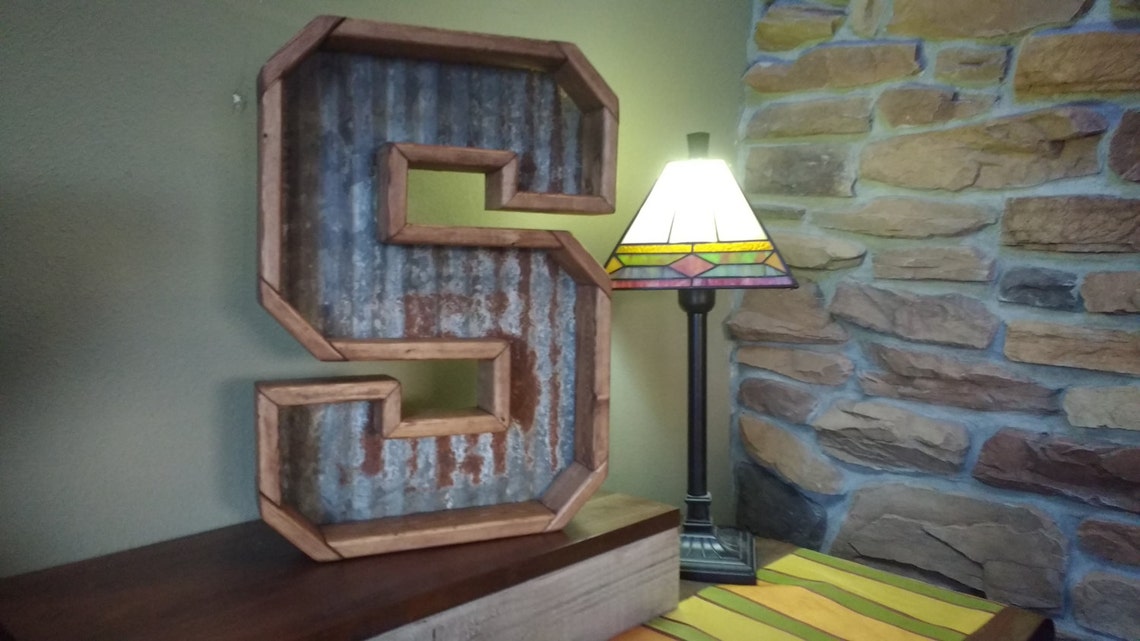 Large Metal Letters 3D Rustic Chunky Thick Metal Initials - Etsy
