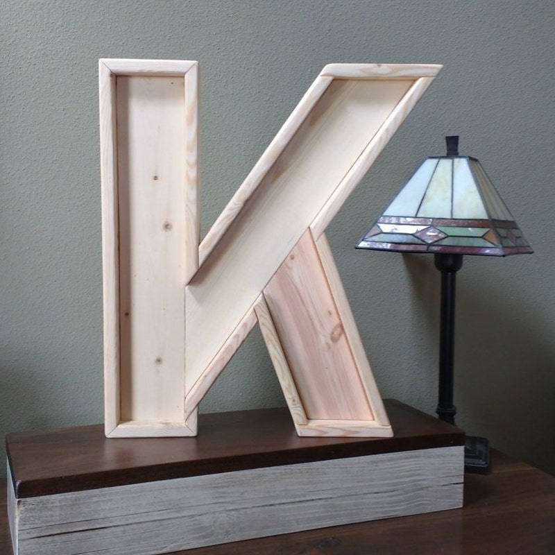 Wood Initials - Etsy