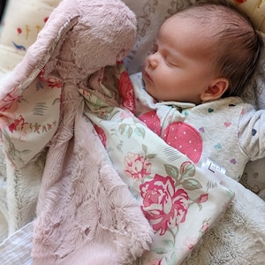 Bunny Lovey Sewing PATTERN - Instant Download, DIY Baby Lovey in Minky ...