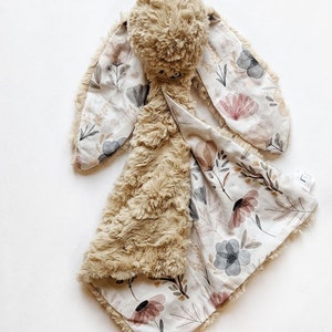 Bunny Lovey Sewing PATTERN - Instant Download, DIY Baby Lovey in Minky ...