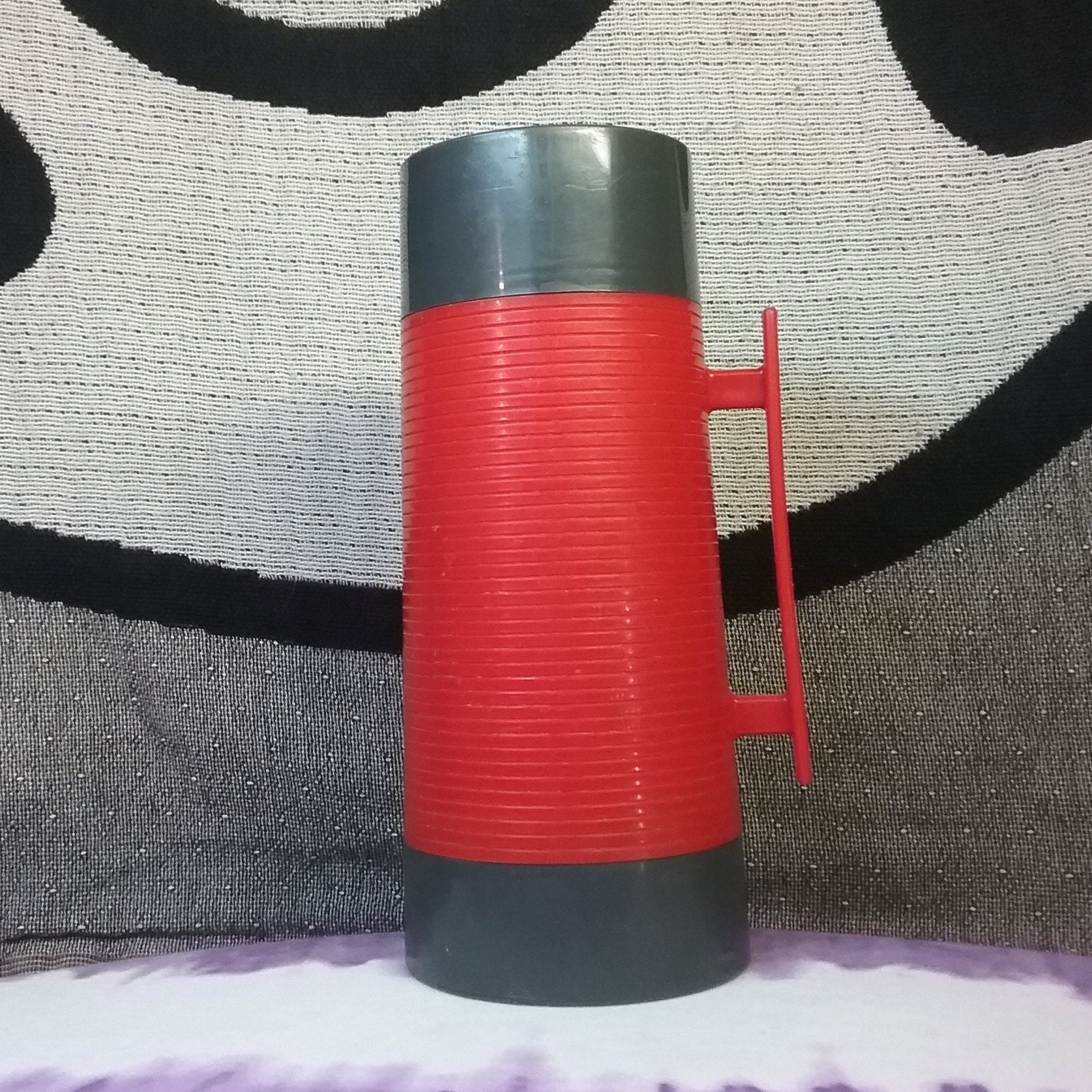 Aladdin Vintage 1970's Dura Clad Wide Mouth 1 Quart Vacuum Bottle Model ...