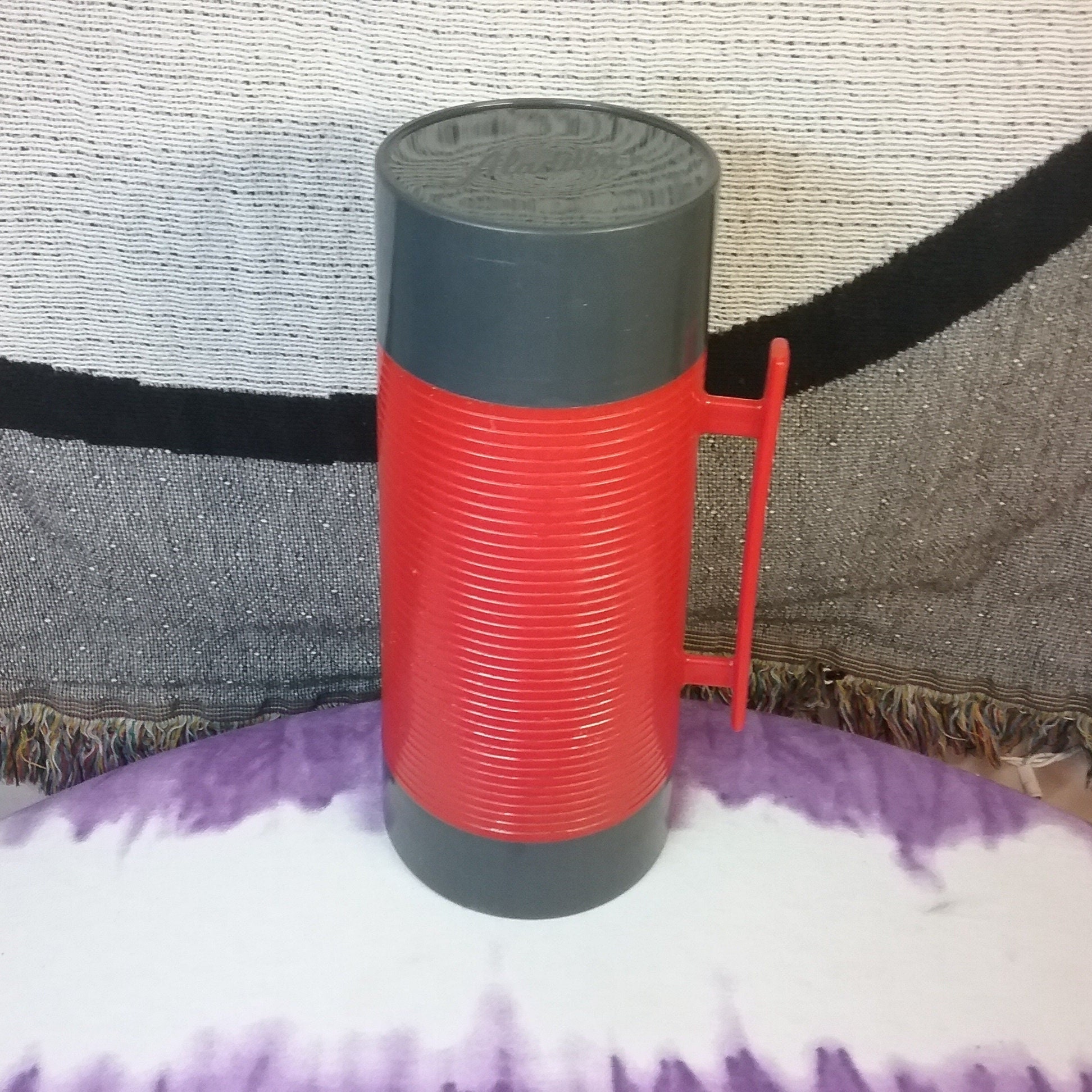 Aladdin Vintage 1970's Dura Clad Wide Mouth 1 Quart Vacuum Bottle Model ...