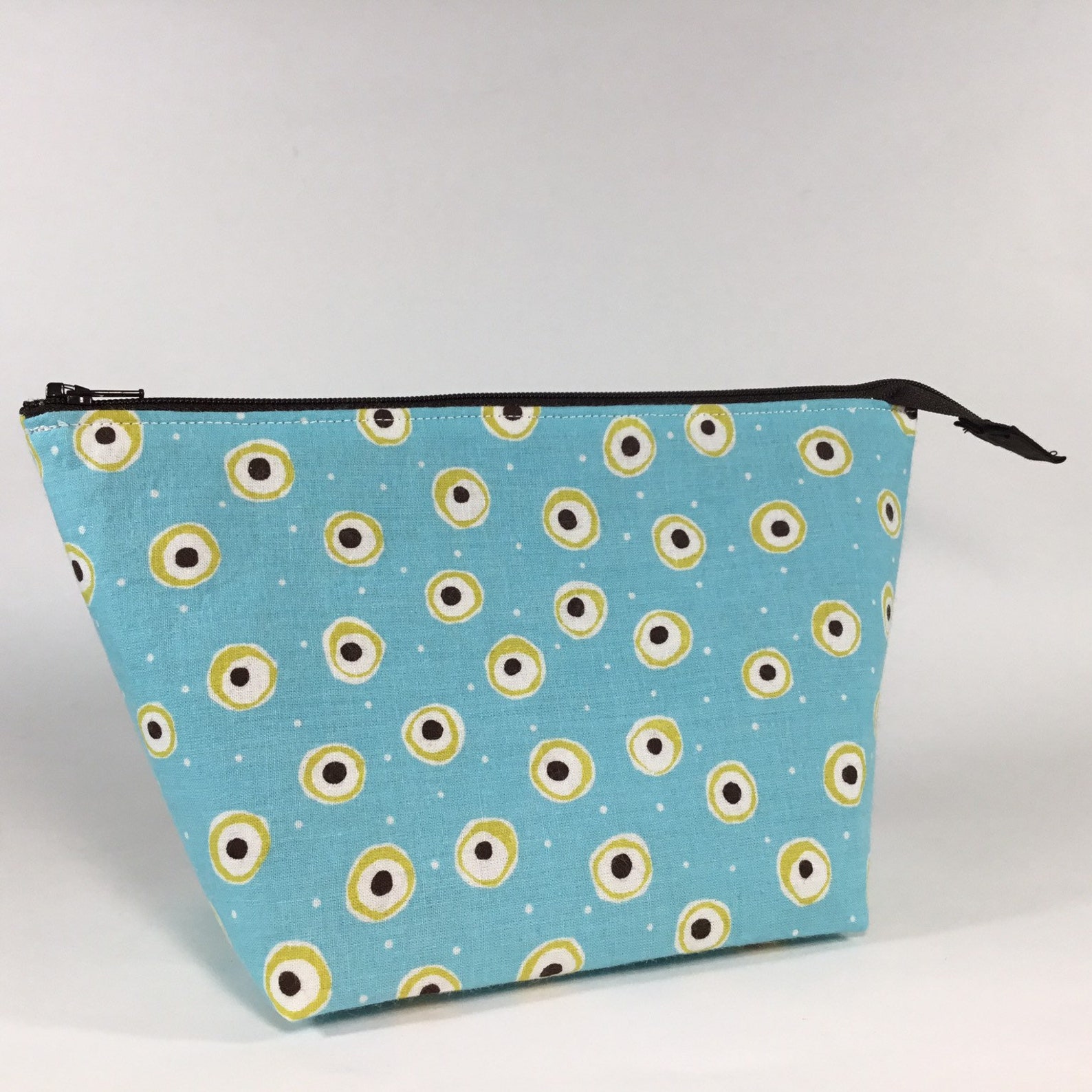 Flat Bottom Zipper Pouch wide Open - Etsy