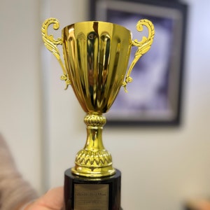 Small Custom Trophy Real Metal Gold Trophy Cup - 3 Style Choices ...