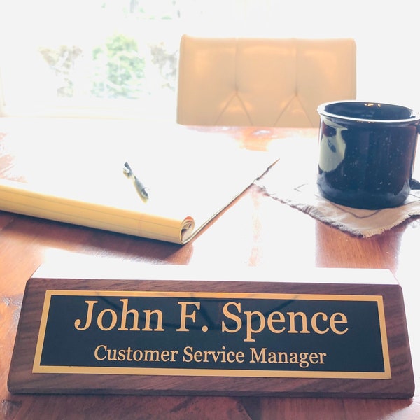 Desk Name Plate - Etsy