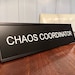 Chaos Coordinator Funny Office Decor Sign, Funny Office Desk ...