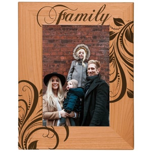 Family Picture Frame - Engraved Photo Frames for Family, Family Frame ...