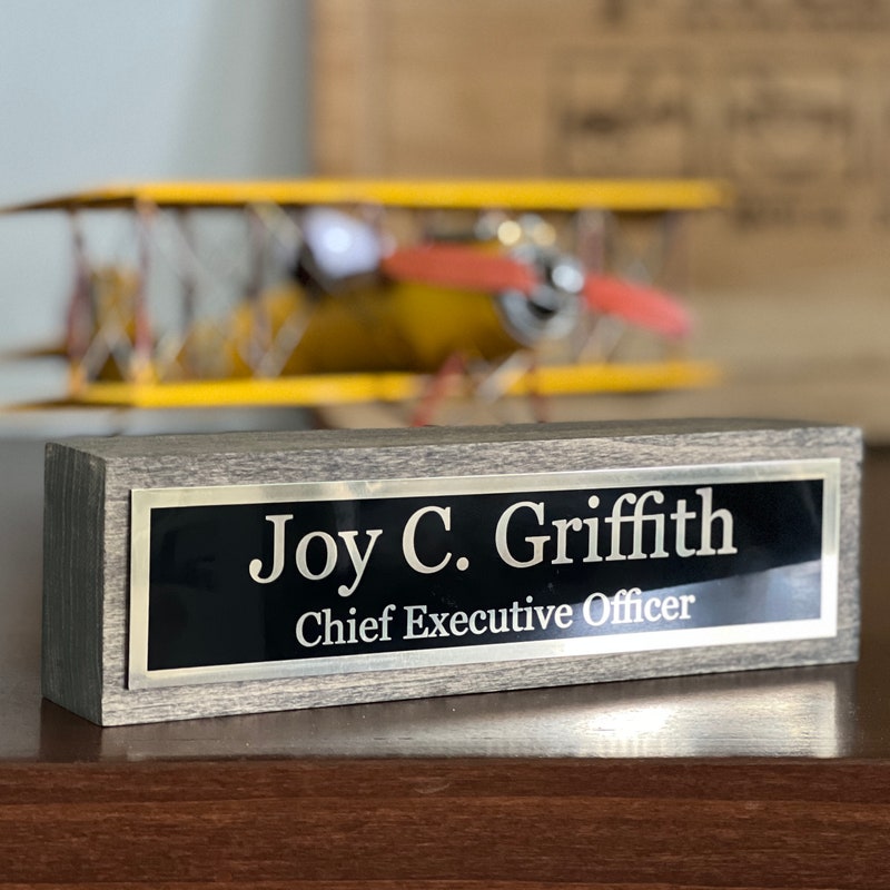 Desk Name Plate - Etsy