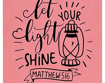 Let Your Light Shine Matthew 5:16 Hanging Wall Canvas Banner - Etsy
