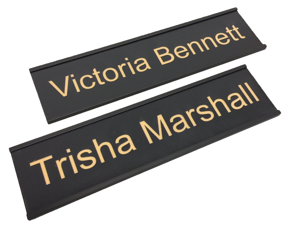 Personalized Name Plate With Wall or Office Desk Holder 2x8 - Etsy