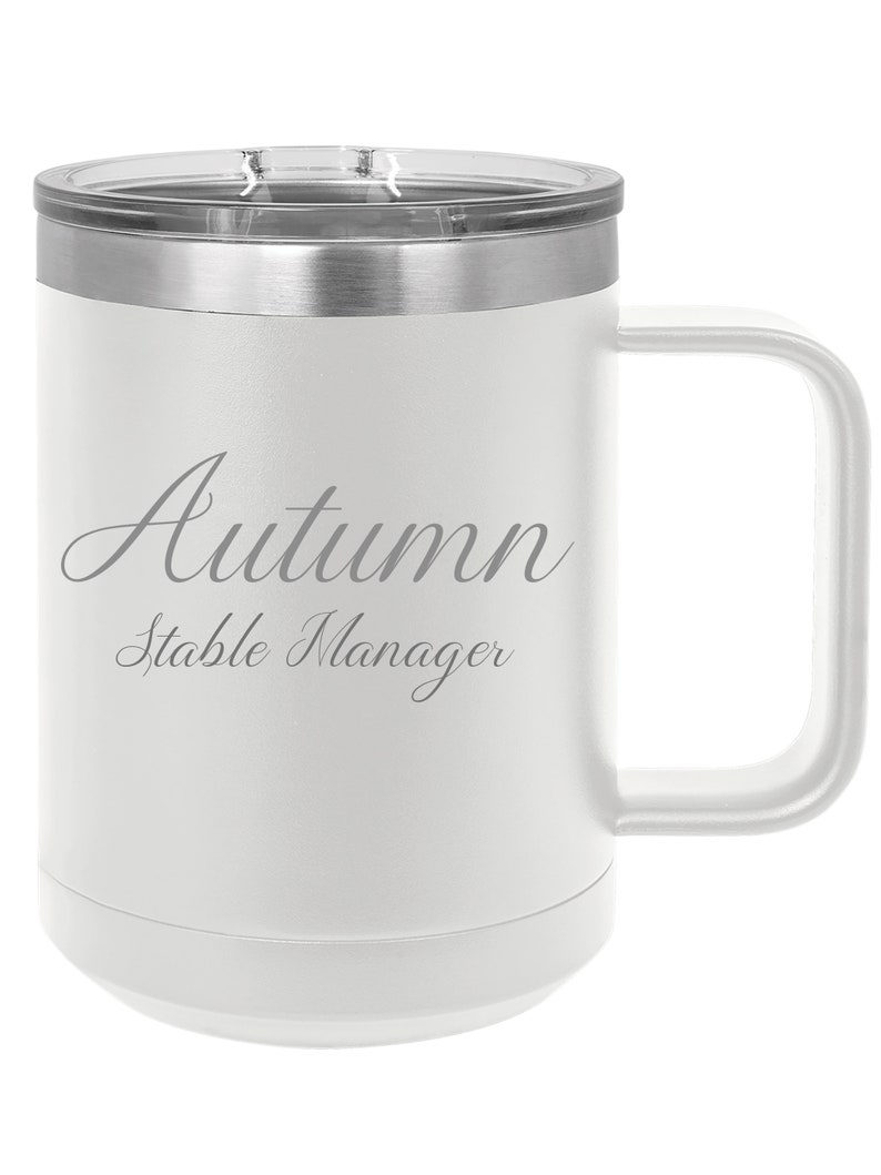 Personalized 15oz Powder Coated Mug With Lid Custom Engraved - Etsy