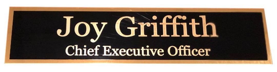 Personalized Brass Name Plate - Replacement Plate Only, No Block ...