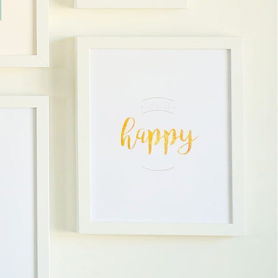 Choose Happy Printable Sign | Etsy