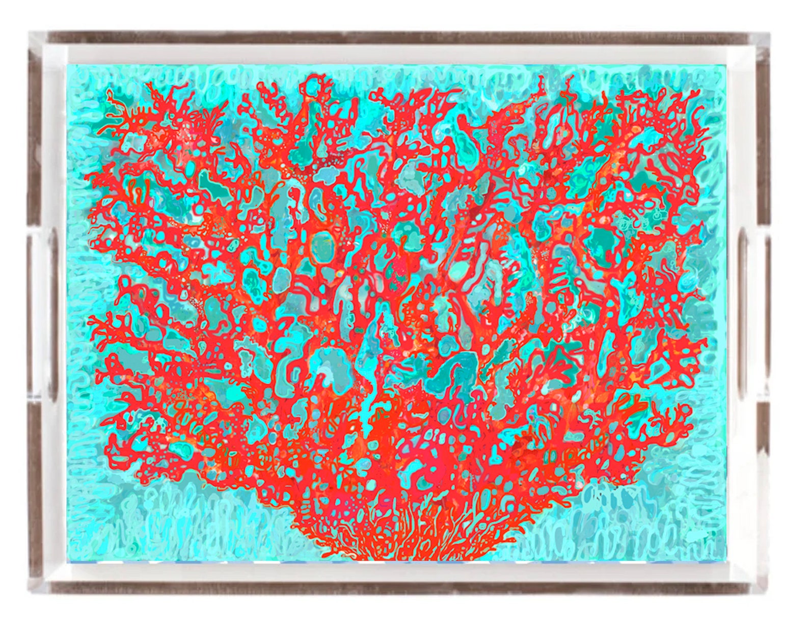 Coastal Serving Tray Coral Decor Beach Kitchen Decor Coral - Etsy