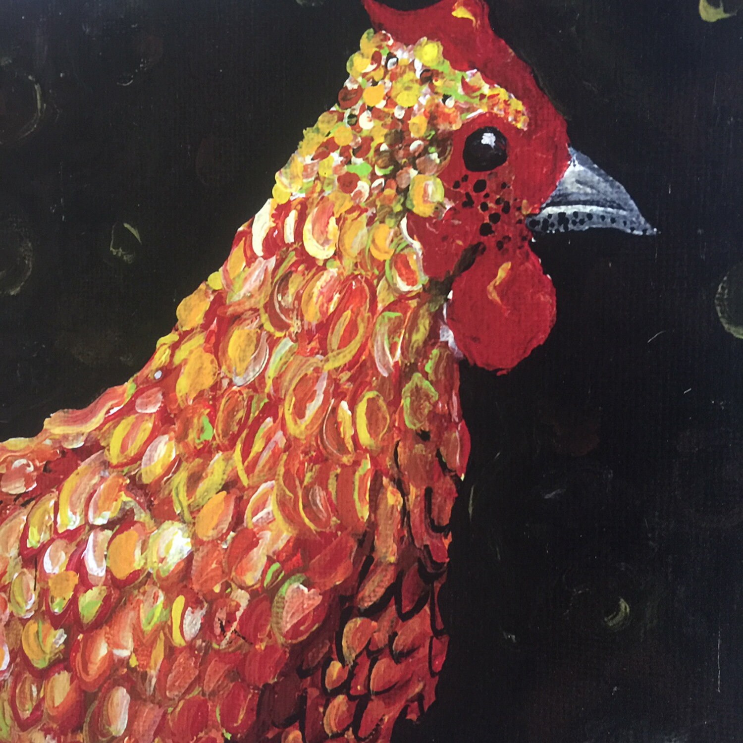 Chicken Art Print; Farmhouse Wall Art; Rooster Artwork; Chicken Decor ...