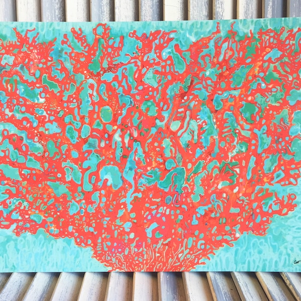 Coral Print - Etsy