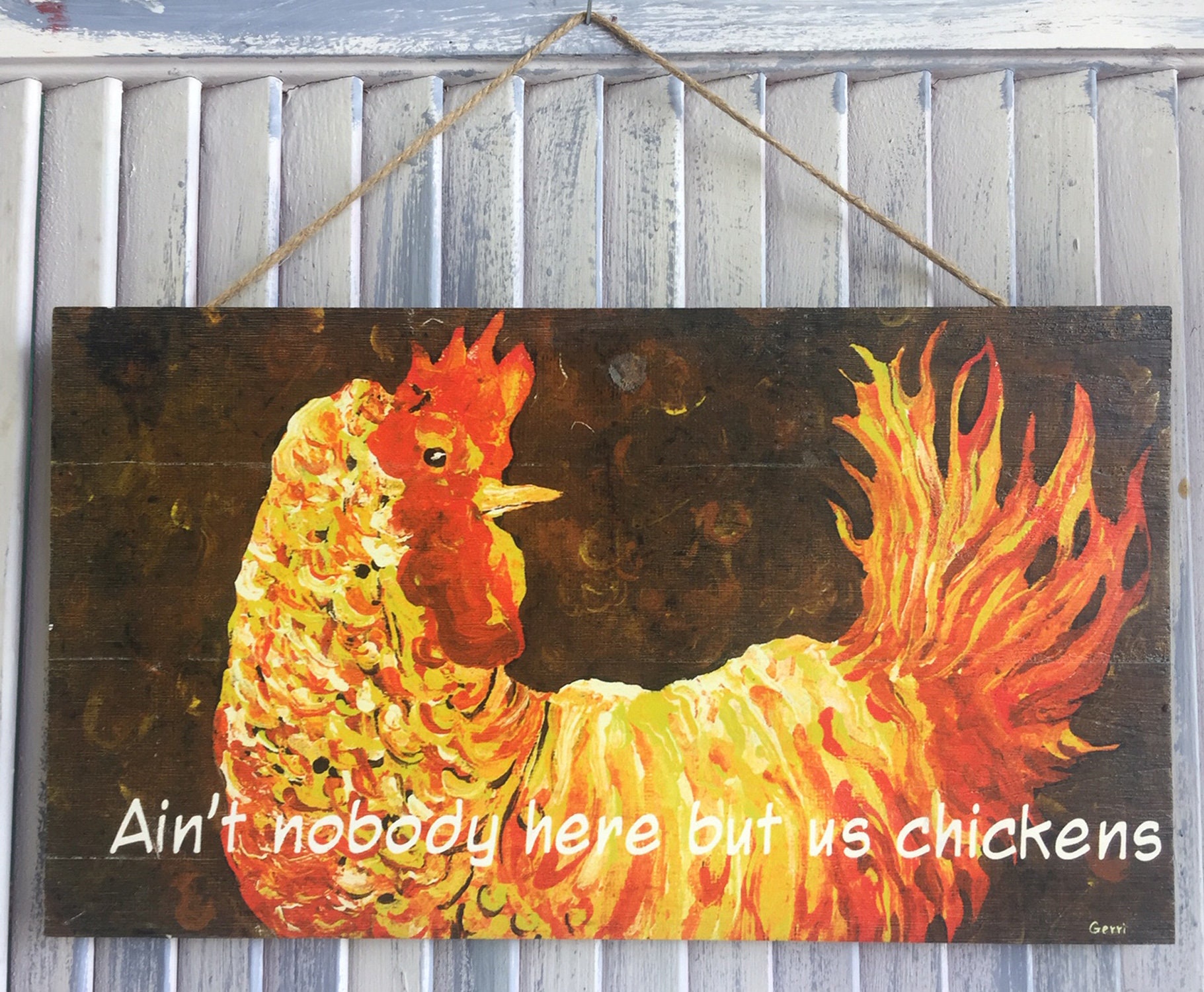 Chicken Wood Sign Farmhouse Decor Wood Sign on Sale 8 X - Etsy