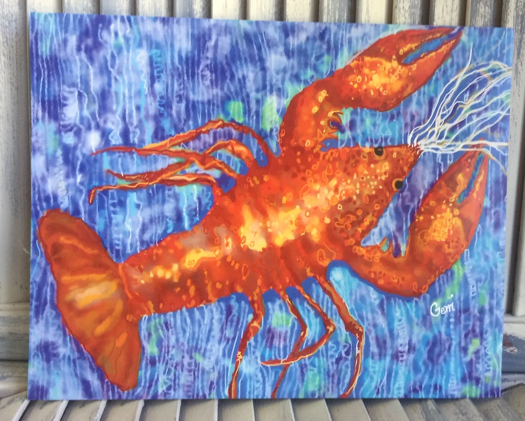 Crawfish Art Print Makes Unique Louisiana Decor, 11 X 14" - Etsy