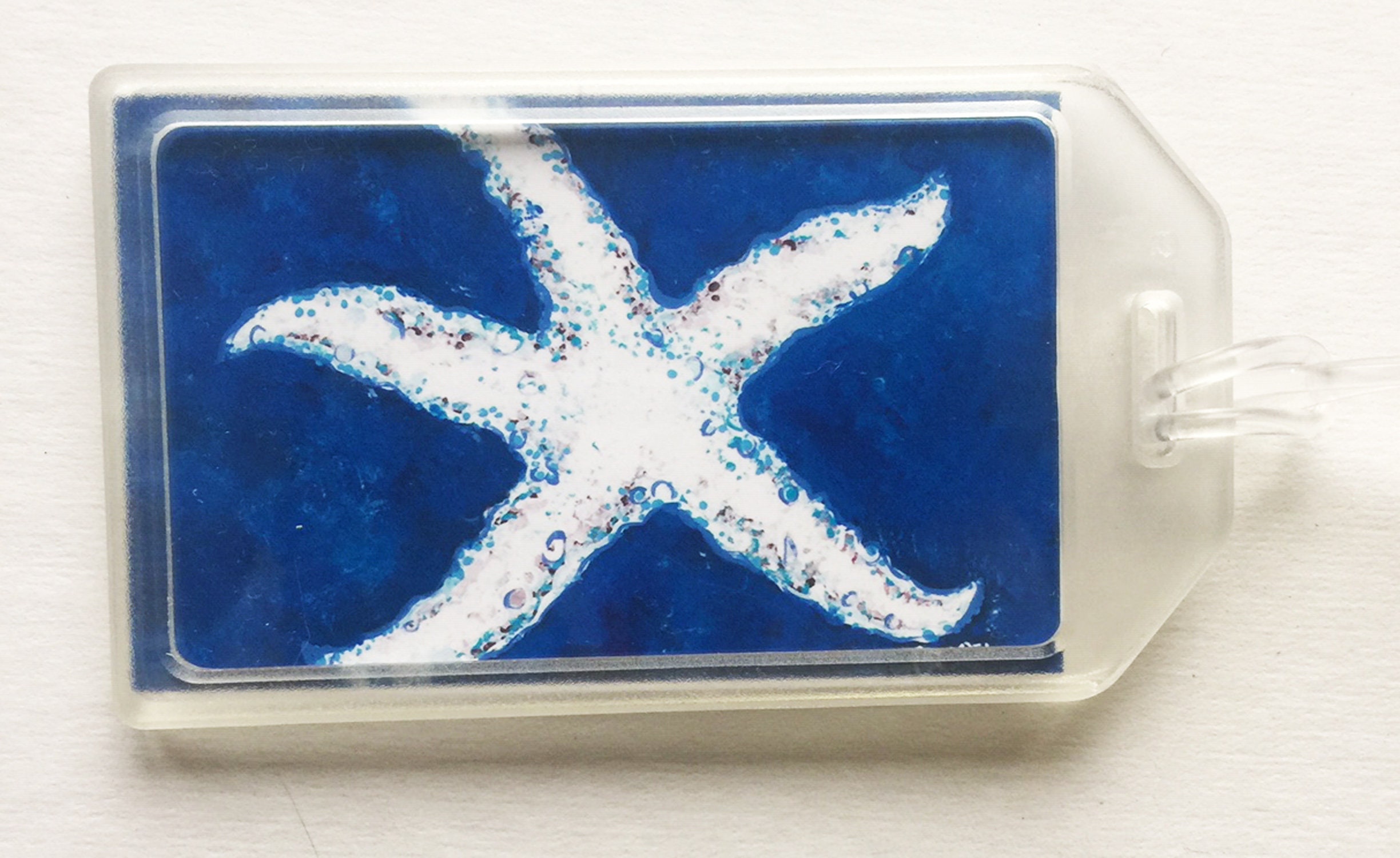 Luggage Tags Set of 3 With Seashells Stocking Stuffer or | Etsy