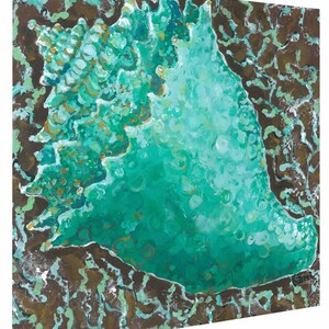 Coastal Wall Art Featuring Conch Shell Print on Canvas, Great Beach ...