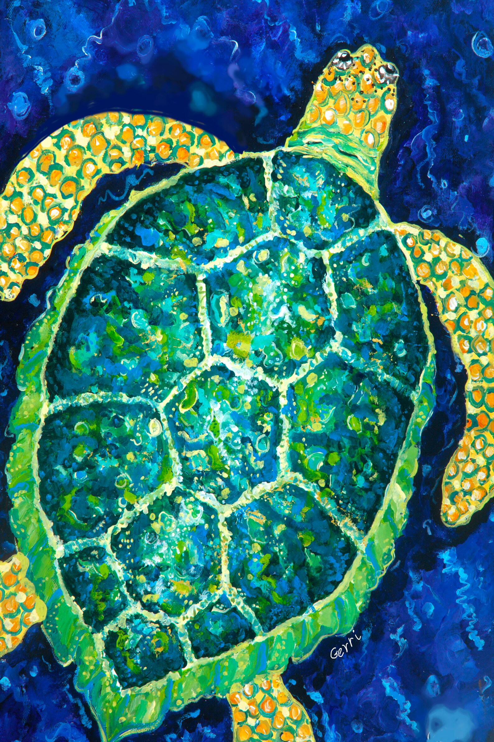 Sea Turtle Coastal Print Beach art print Sea turtle artwork | Etsy