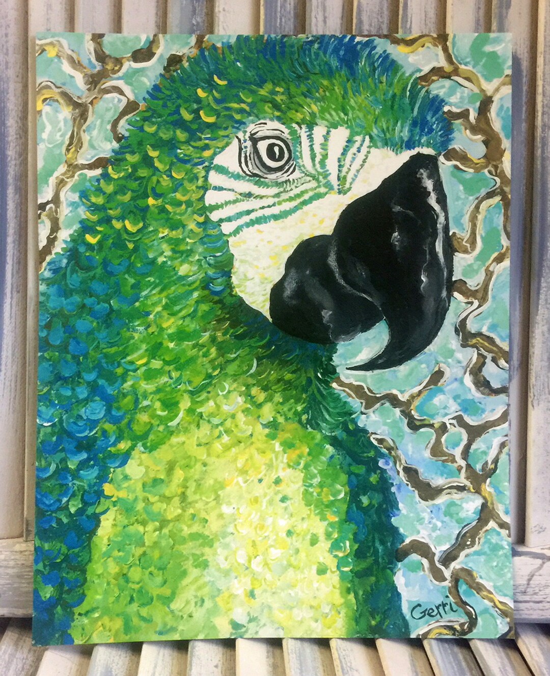 Parrot Print, Colorful and Ready to Frame, 11 X 14" - Etsy