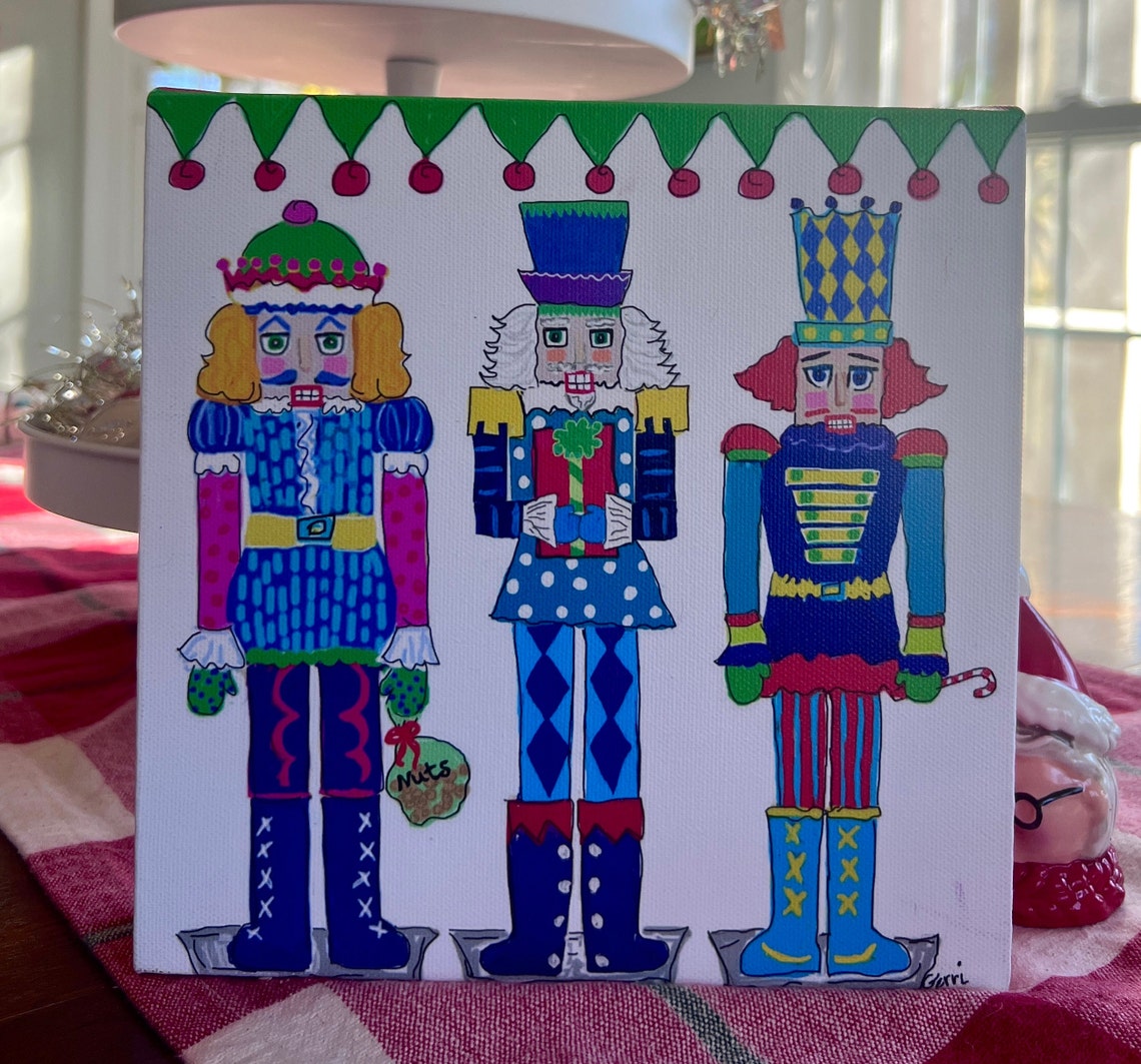 Nutcracker Art, Cute Nutcracker Gift, Nutcracker Print, Christmas Art ...