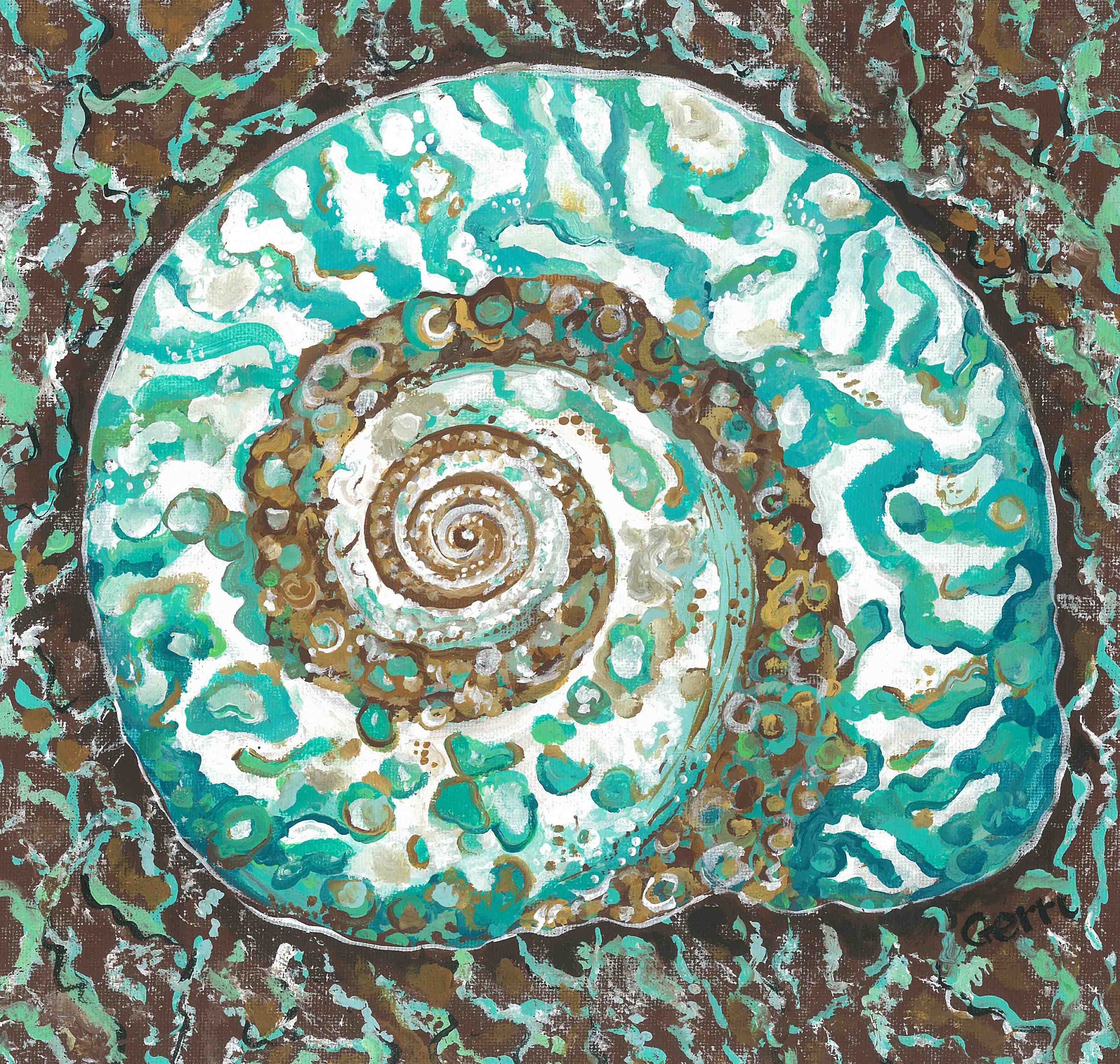 Art Print of Nautilus Seashell; Beach Print; Coastal Wall Art; Shabby ...