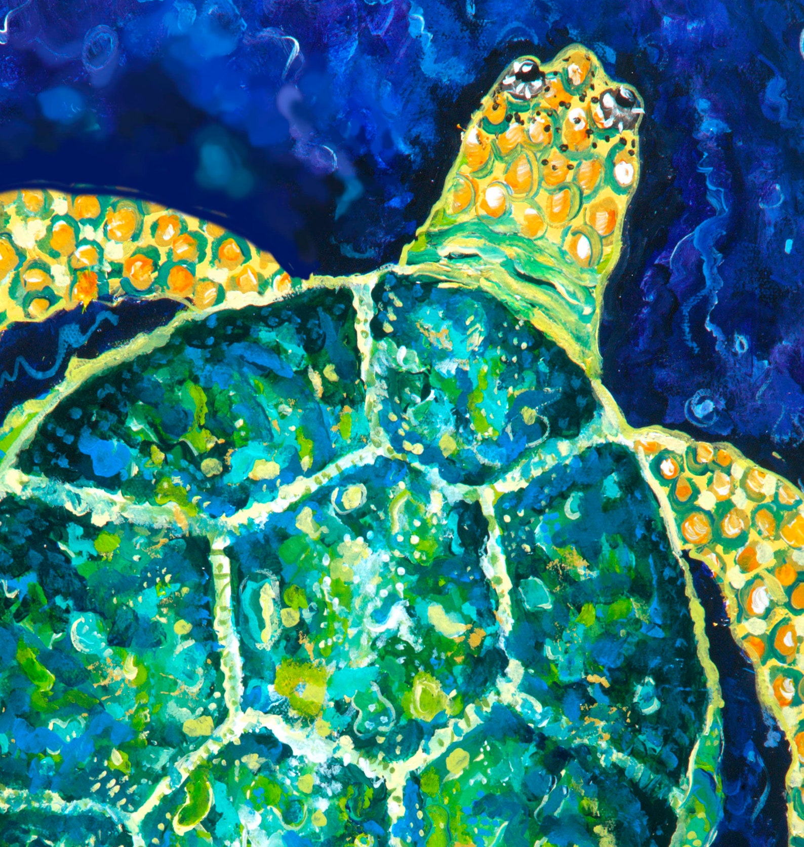 Sea Turtle Coastal Print Beach Art Print Sea Turtle Artwork | Etsy