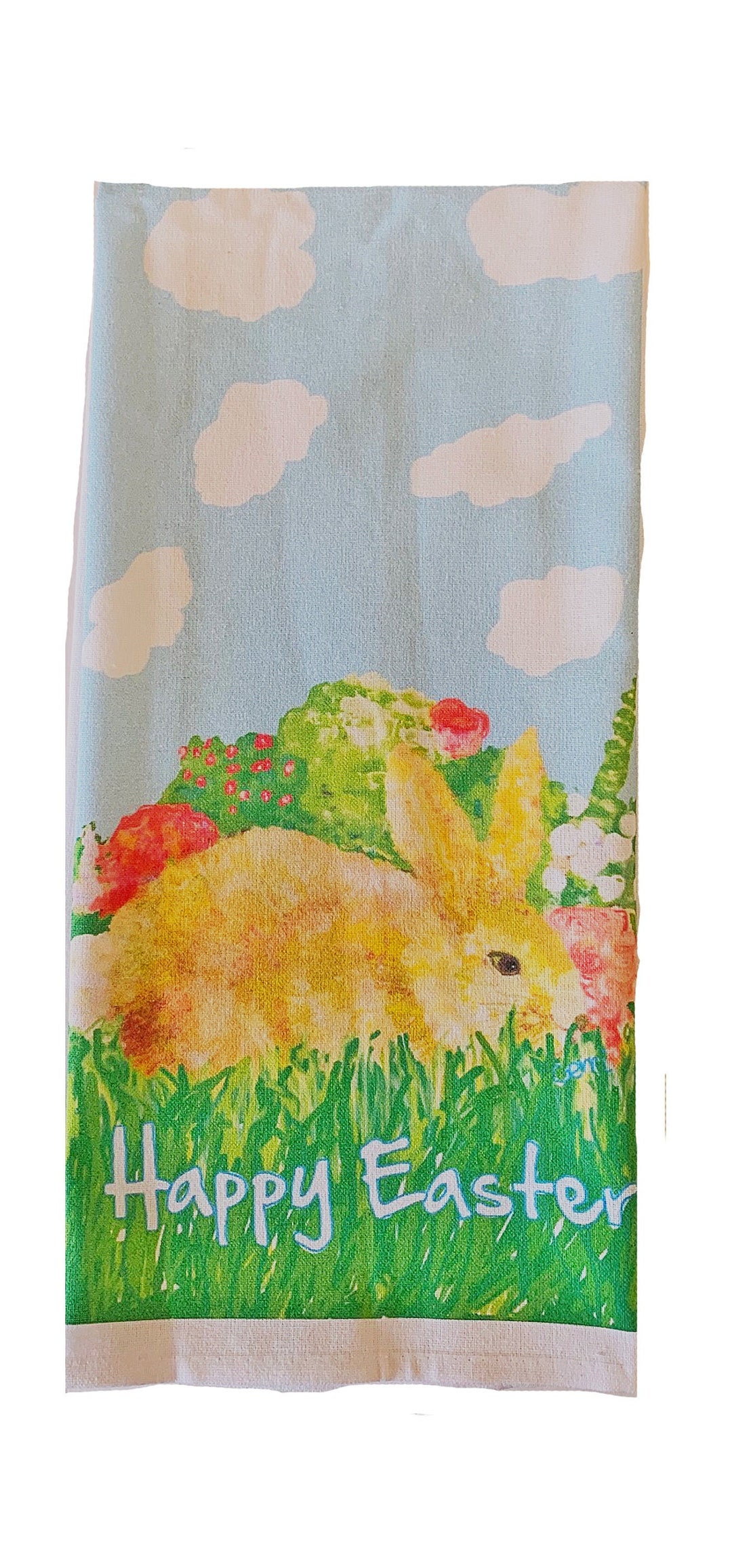 Easter Bunny Tea Towel, Lovely as a Kitchen or Guest Towel, 22 X 32 - Etsy