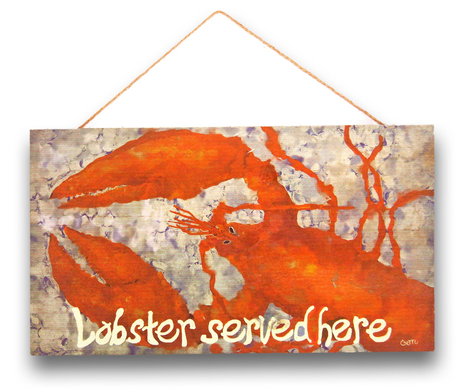 Lobster Wood Sign Great Maine Themed Gift and Beach House - Etsy