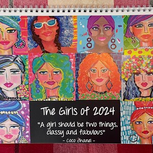 Calendar for Girl 2024 Calendar Best Teacher Gift Colorful - Etsy