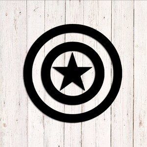 Captain America Decal Captain America Shield Sticker Vinyl - Etsy