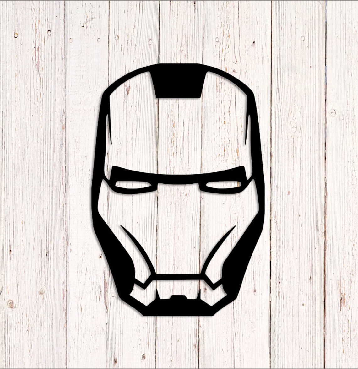 Iron Man Decal Iron Man Sticker Vinyl Decal Wall Decal | Etsy