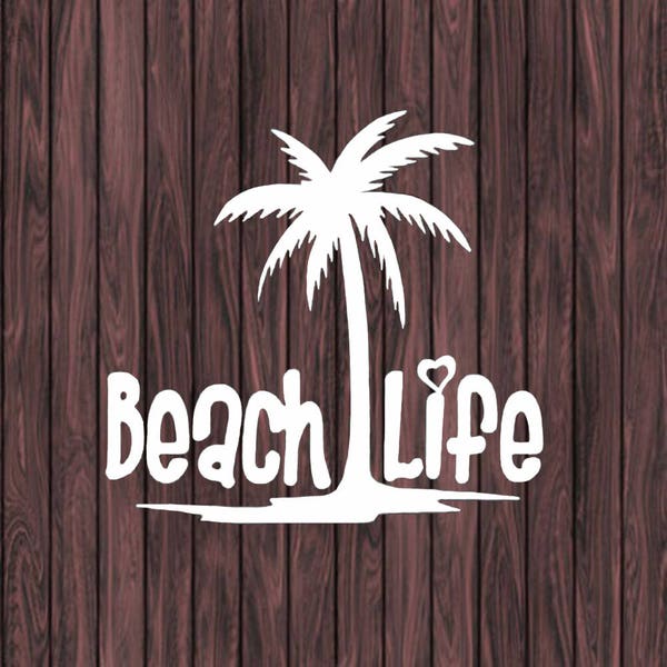 Beach Life Decal - Etsy