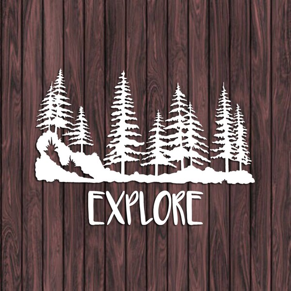 Pine Tree Decals - Etsy