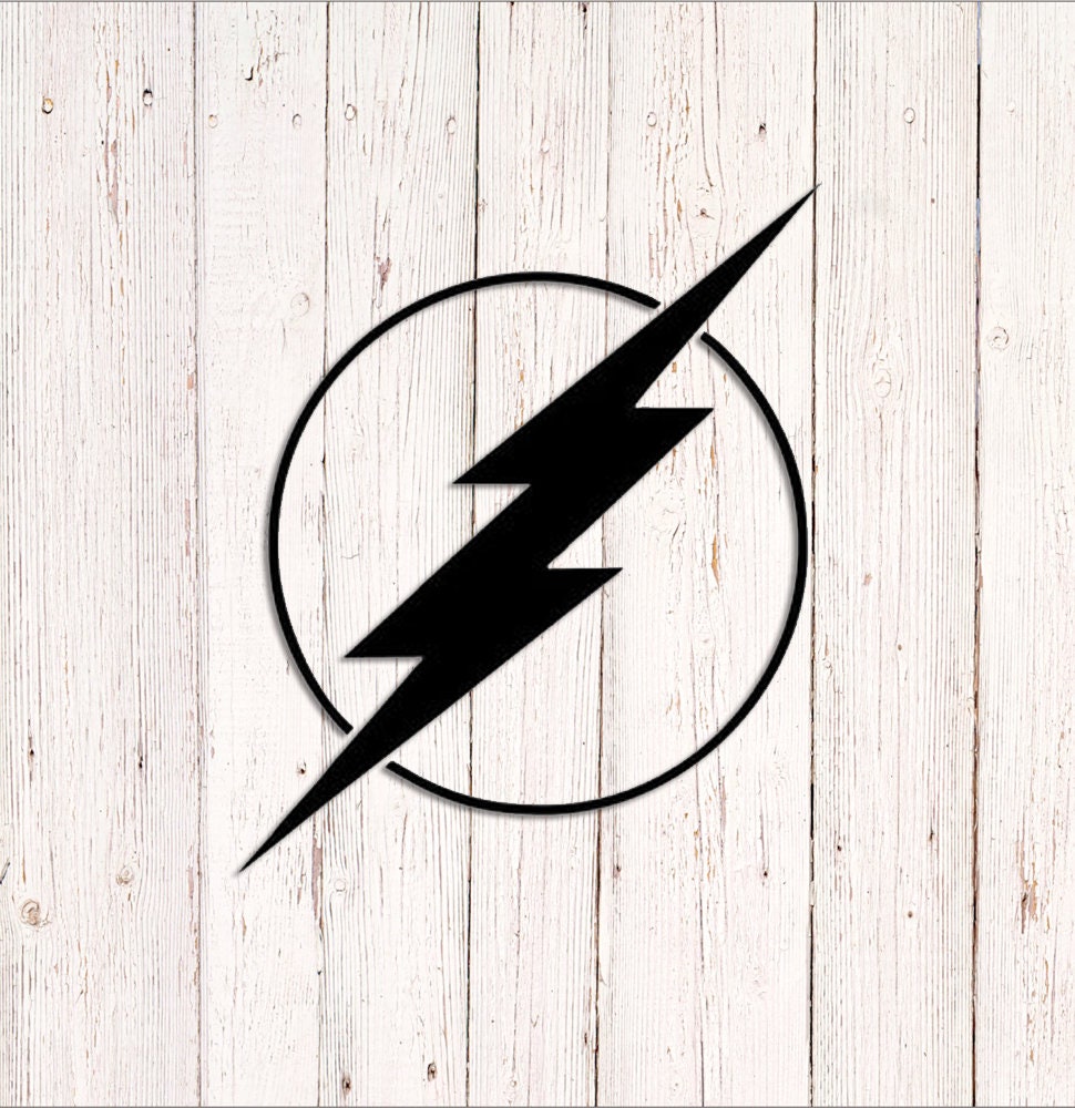 The Flash Symbol Black And White