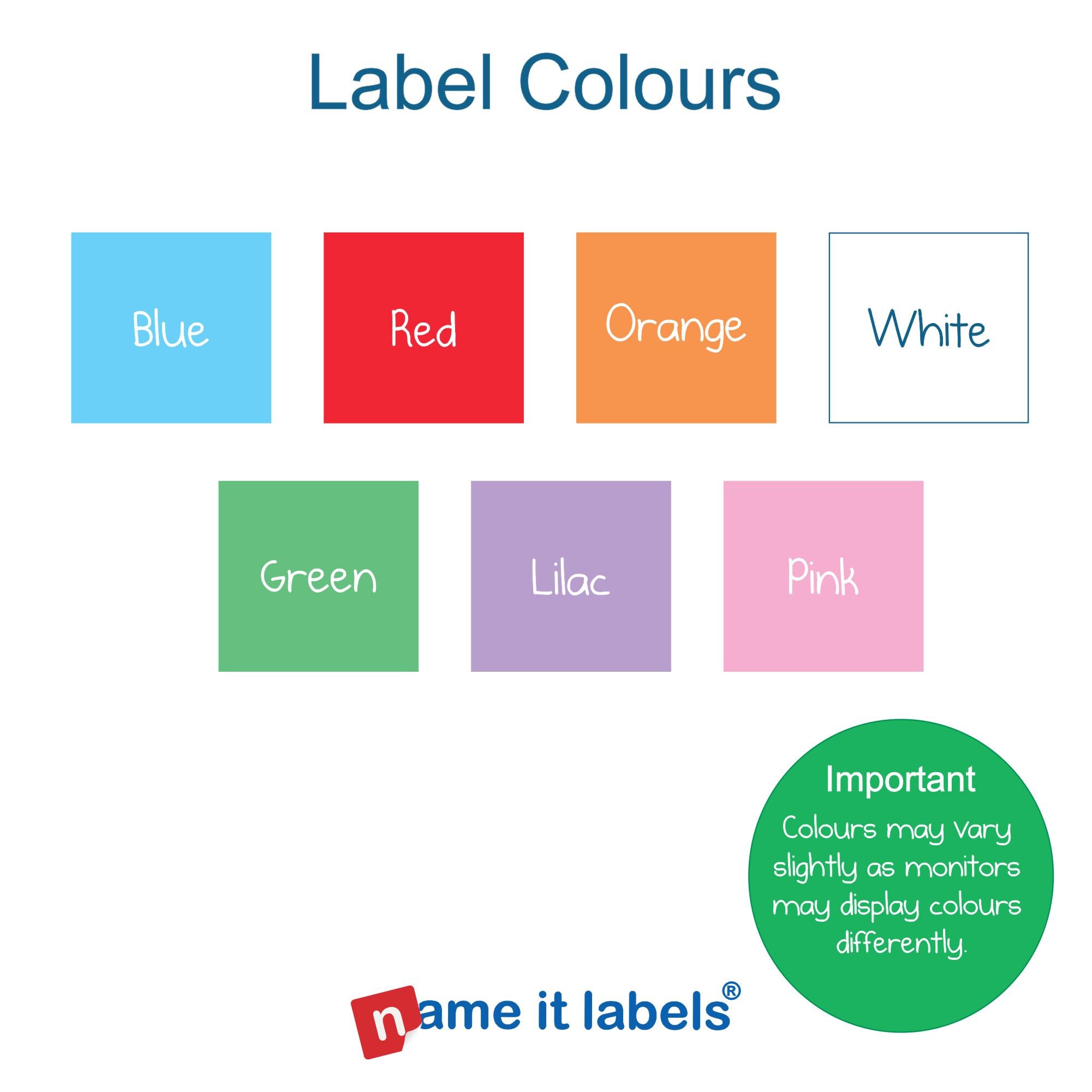 Stick on Name Labels 50 Waterproof Stickers School | Etsy