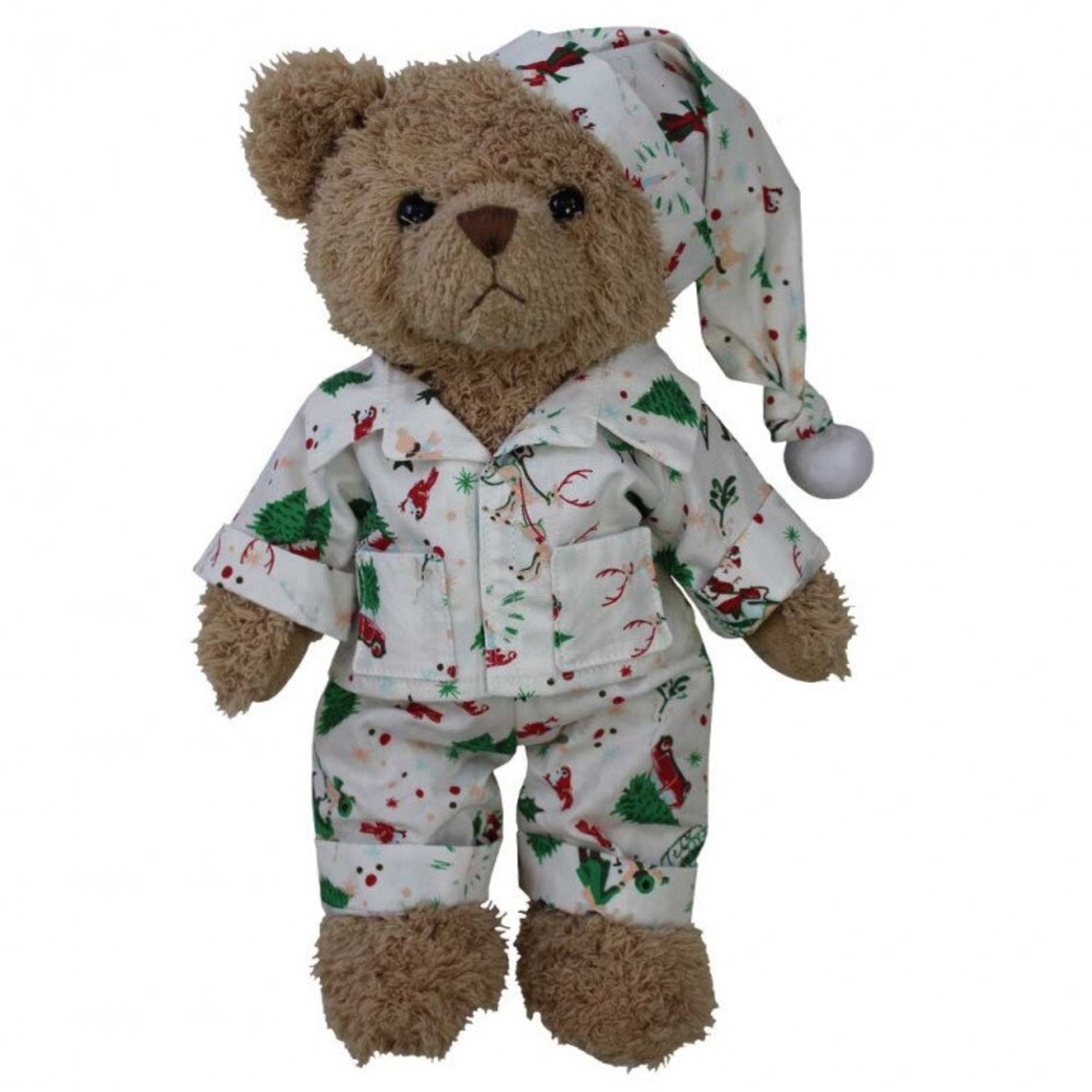 Personalised Christmas Teddy Bear in PJ's Pyjamas And | Etsy