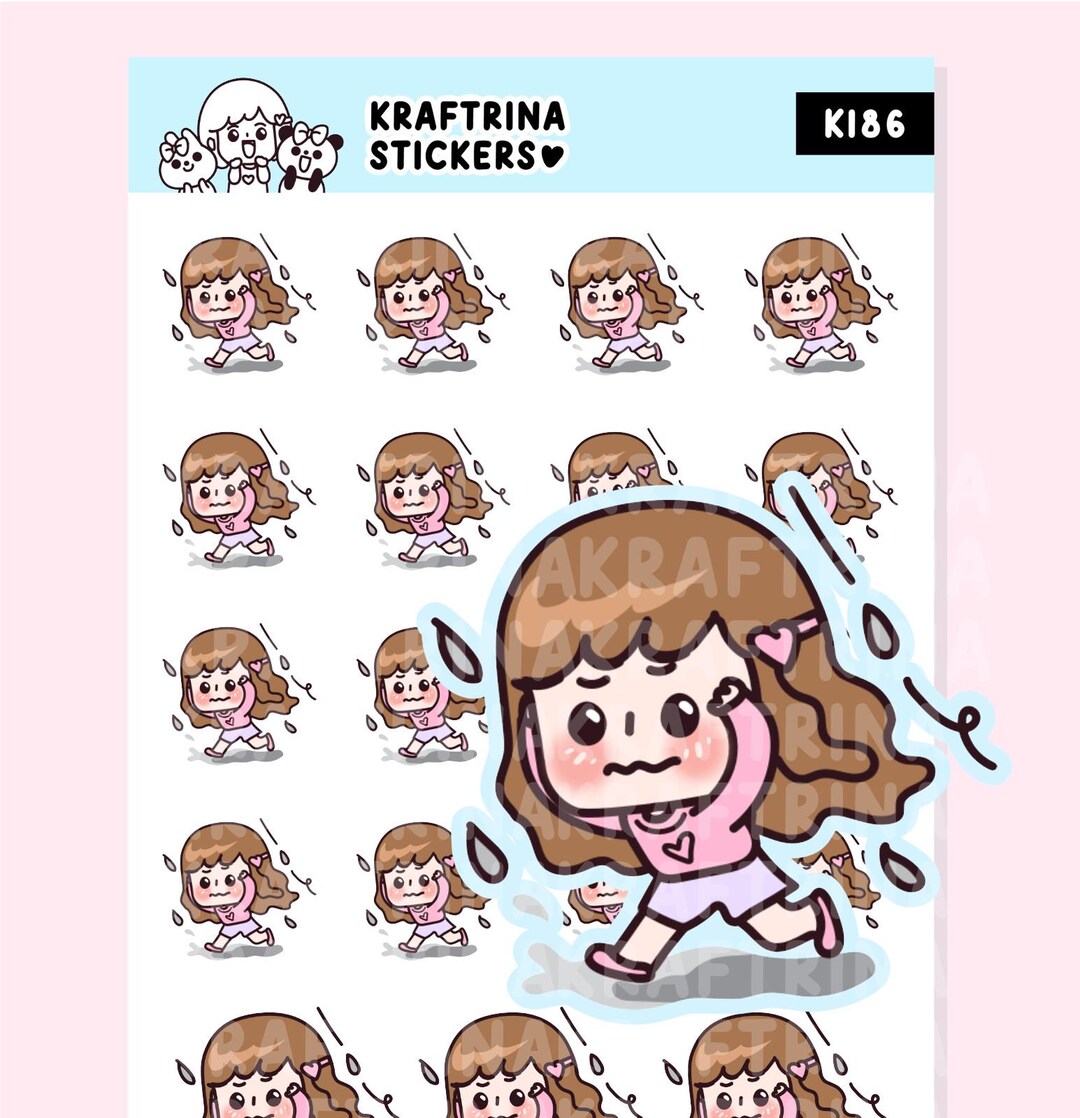 K186 Typhoon, Hurricane, Weather, Climate, Rain Planner Sticker for ...