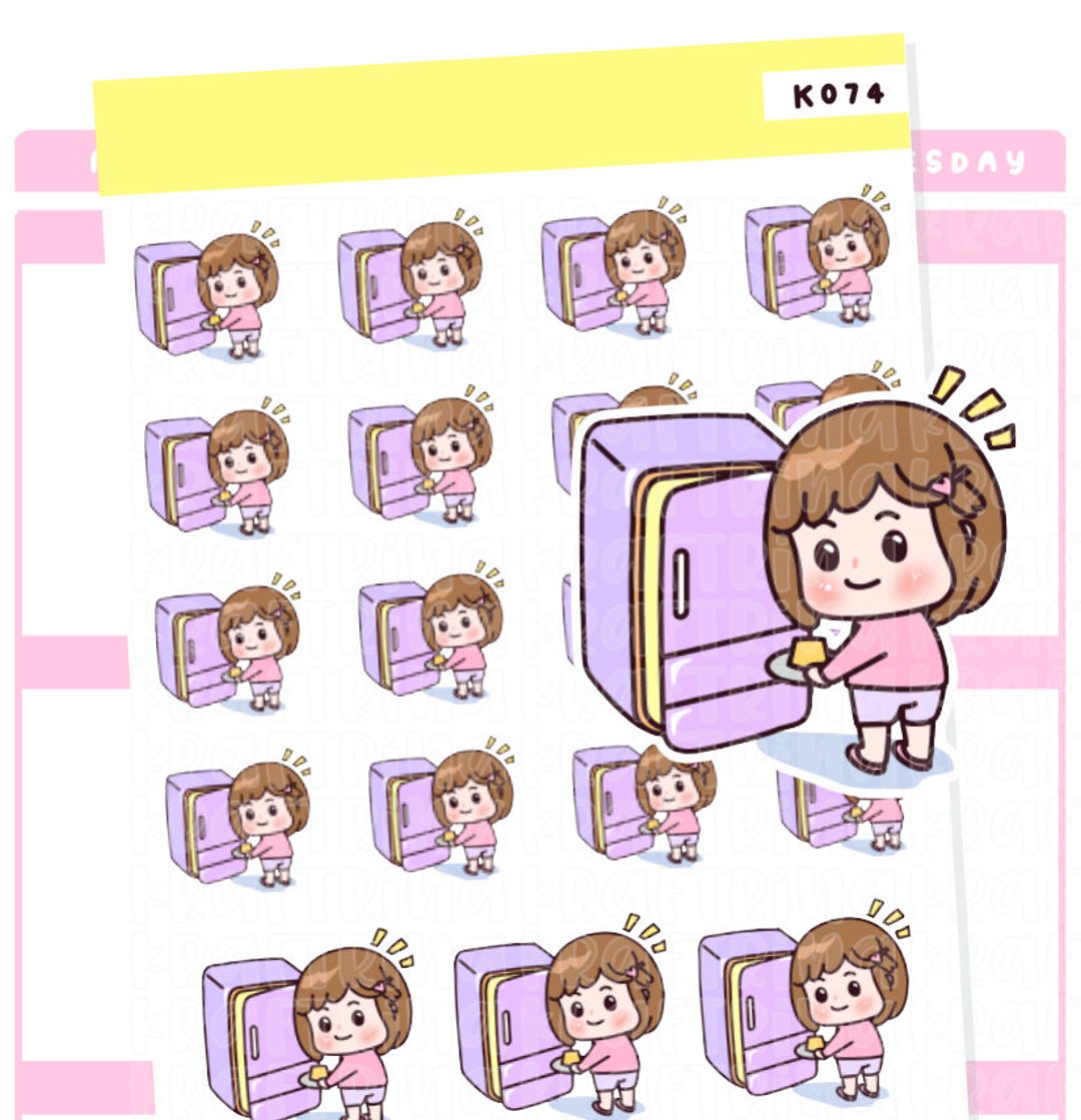 KC074 - Oops Midnight Snack Planner Sticker for Planners/ Journals ...